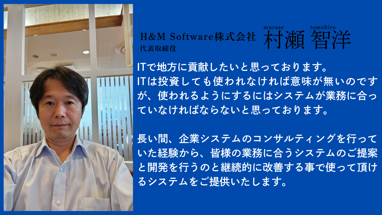 地方企業を応援！ITコンサルティングができる開発会社の補助金対象サービス特集【H&M Software】 ｜JSaaSストア